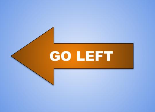 Go Left. To save us. All of us. – The view from Pete